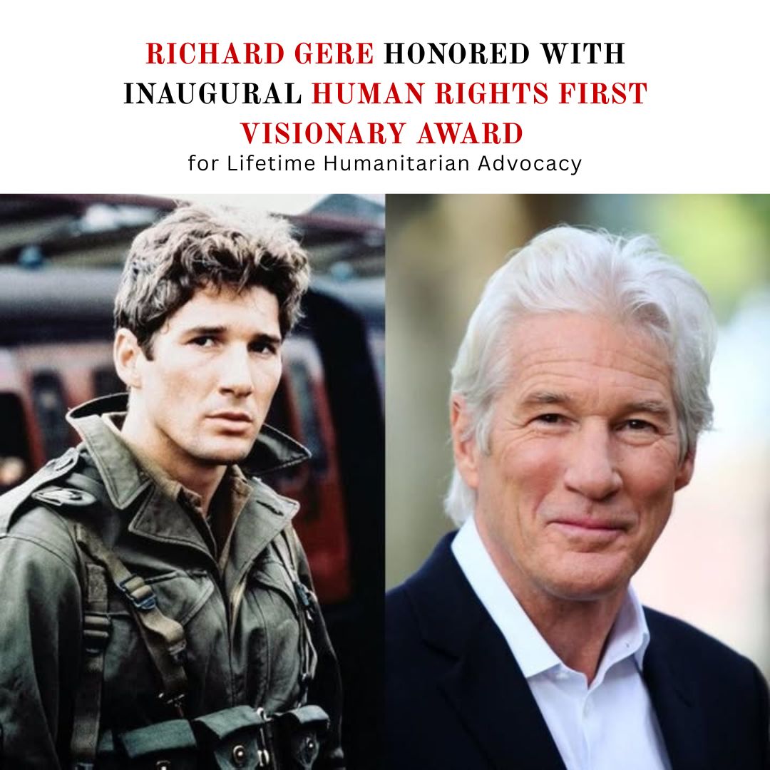 Richard Gere Honored with Inaugural Human Rights First Visionary Award ...